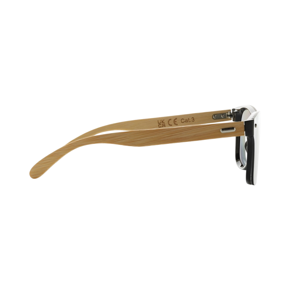 Prism RCS Recycled Plastic Sunglasses with Bamboo Frame | HelloPrint