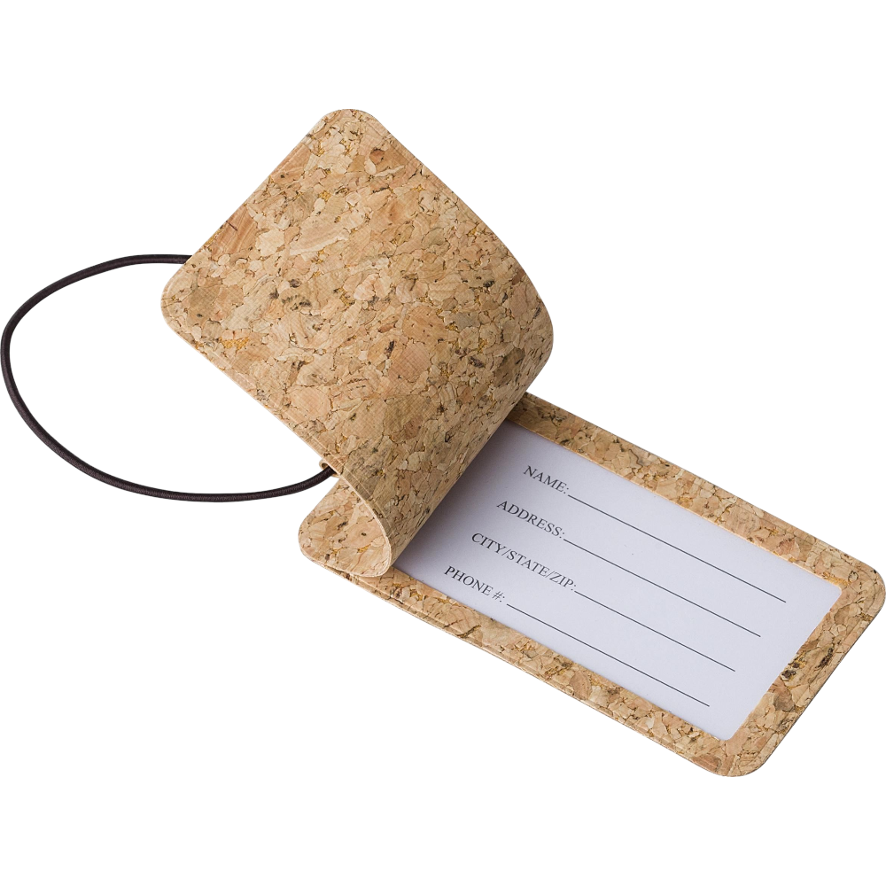 Étiquette de bagage en liège Makai | HelloPrint