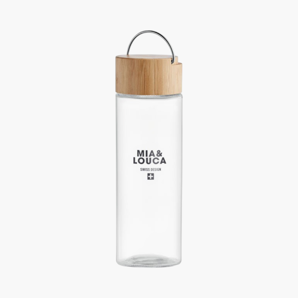 AMELAND Glass Bottle Bamboo Lid | HelloPrint