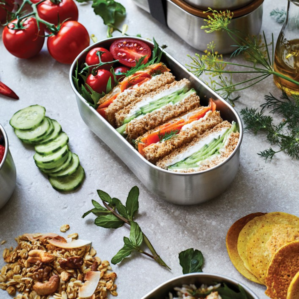 Doppio Bento Box in Acciaio Inox Black+Blum | HelloPrint