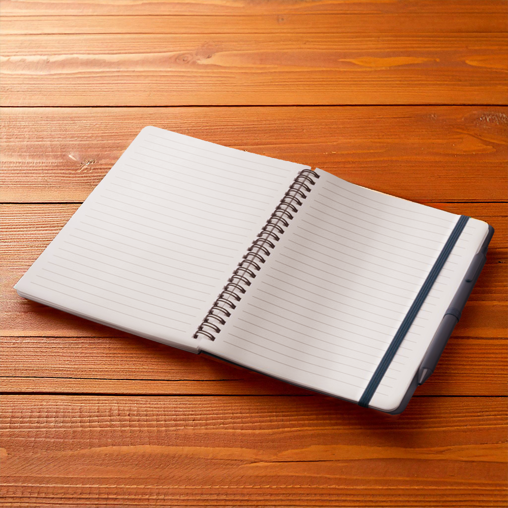 Carnet A5 avec couverture rigide et stylo | HelloPrint