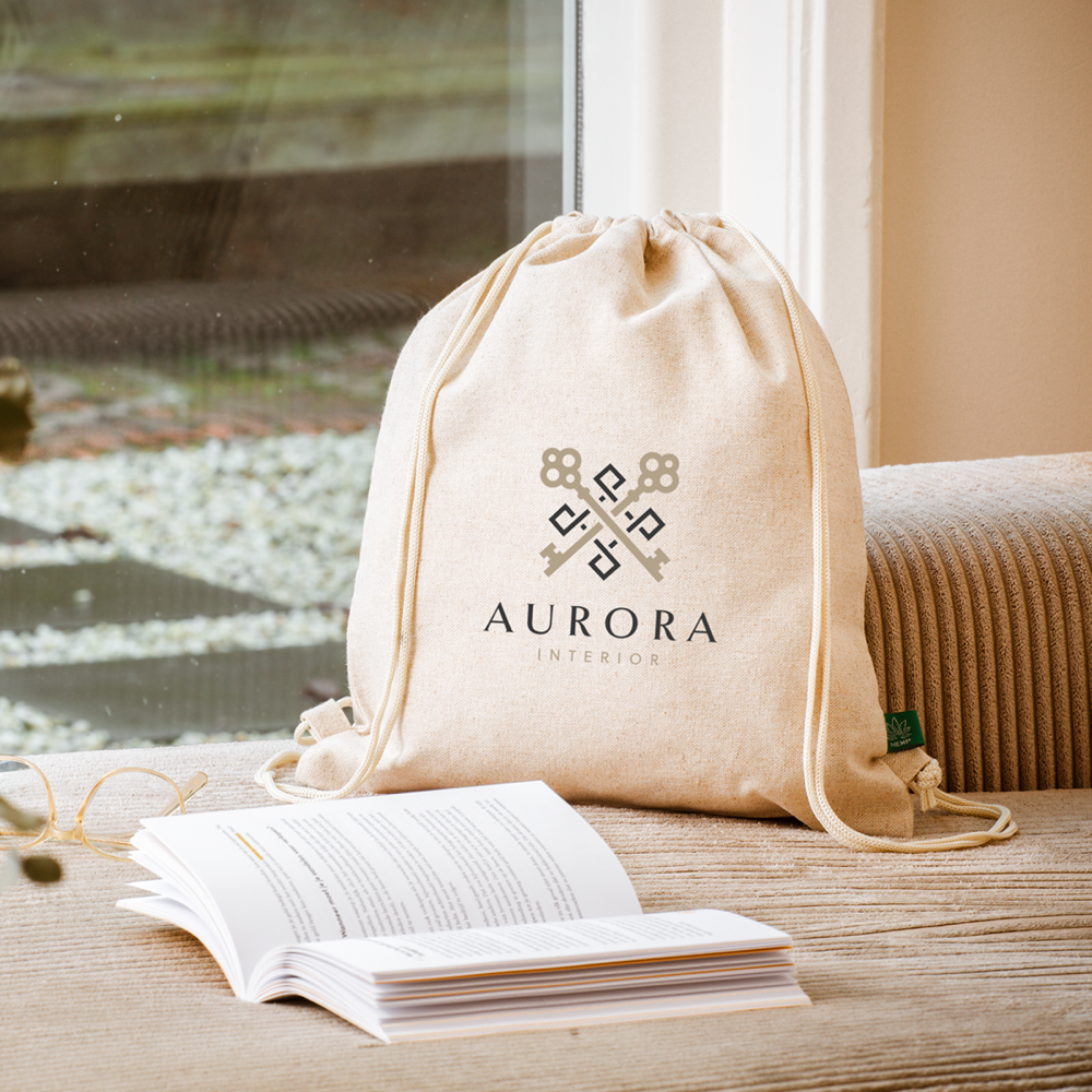 Hemp Drawstring Bag | HelloPrint