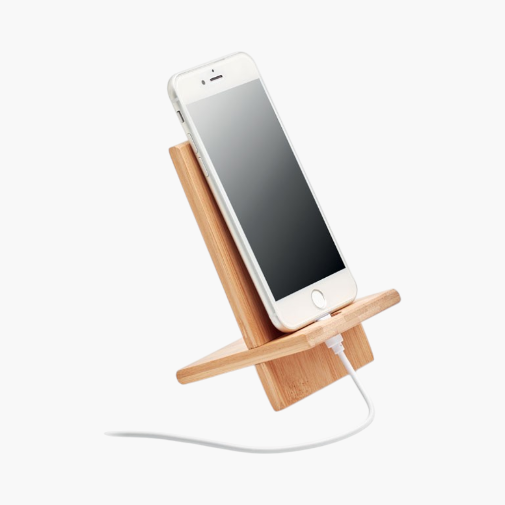 Whippy Bamboo Phone Stand Holder | HelloPrint