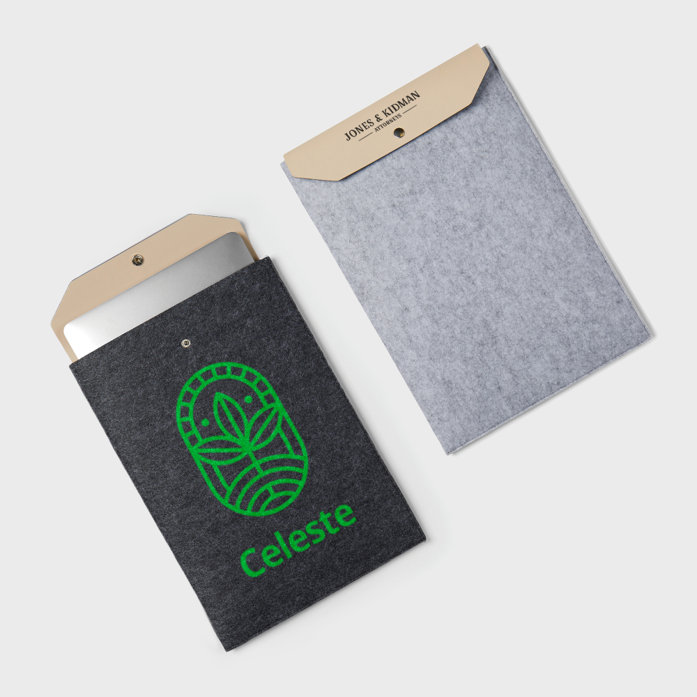 Funda para portátil de 15 pulgadas de fieltro reciclado GRS VINGA Albon ...