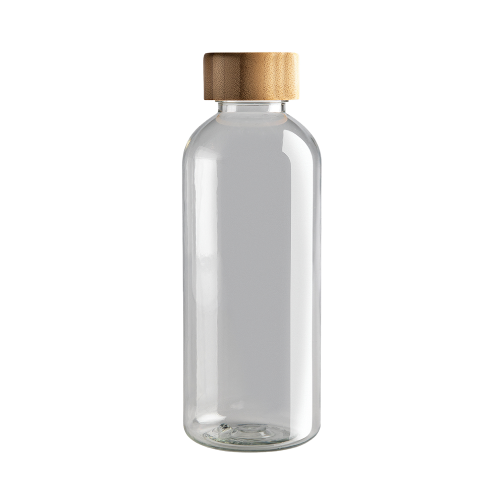 RCS RPET Bottle with Bamboo Lid and HelloPrint