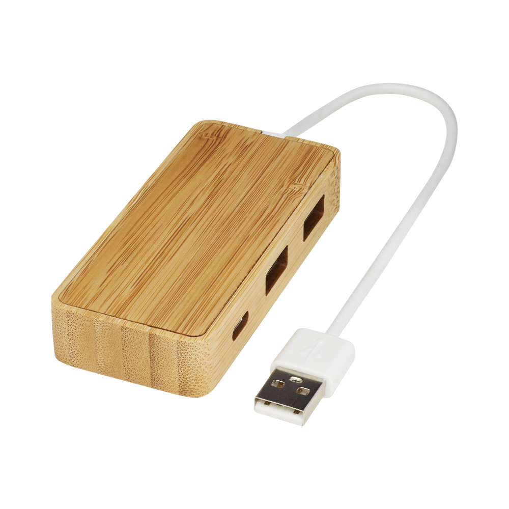 Hub USB in bambù | HelloPrint