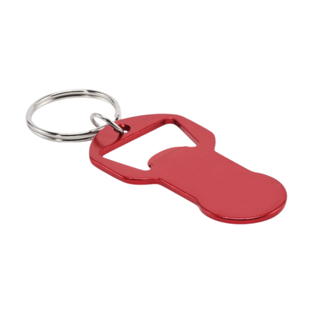 Recycled Aluminium Bottle Opener Keyring | HelloPrint