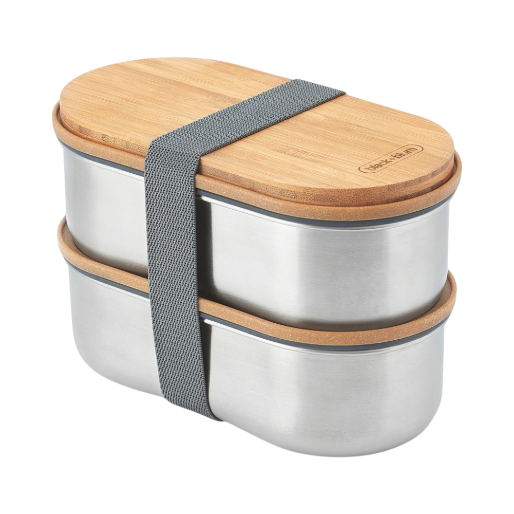 Doppio Bento Box in Acciaio Inox Black+Blum | HelloPrint