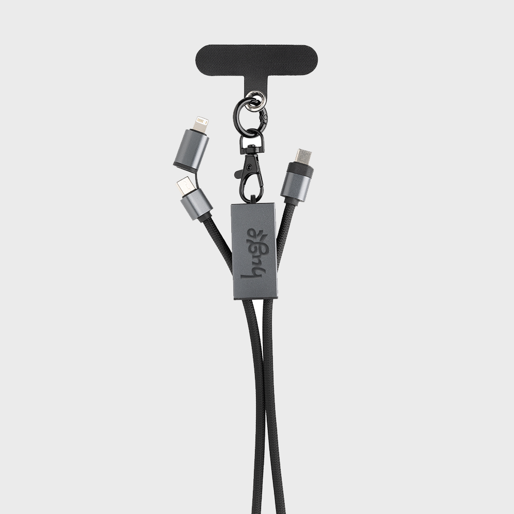 RCS recycled PET phone cord with 60W dual charge cable | HelloPrint