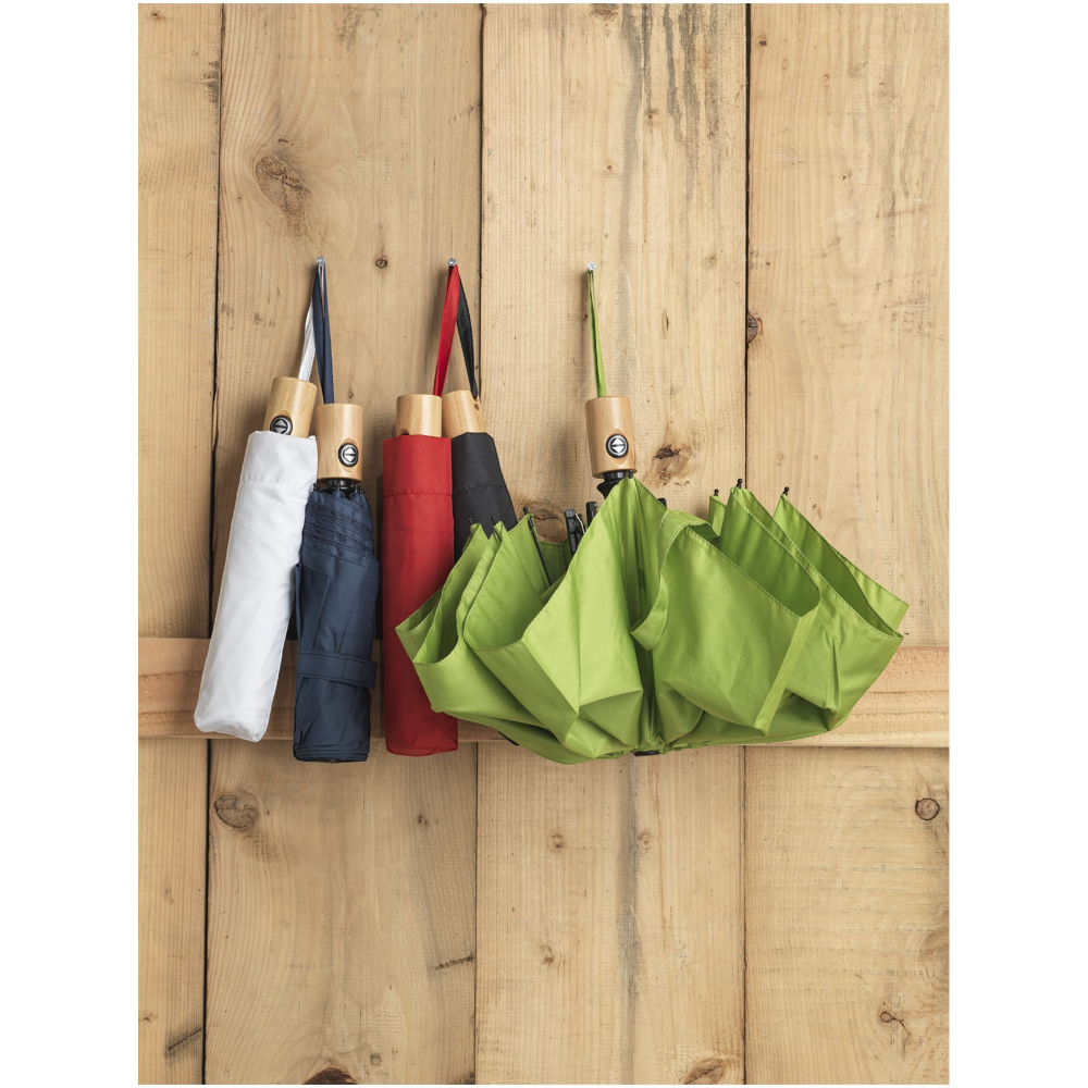 Bo Foldable Auto Open/Close Recycled PET Umbrella | HelloPrint