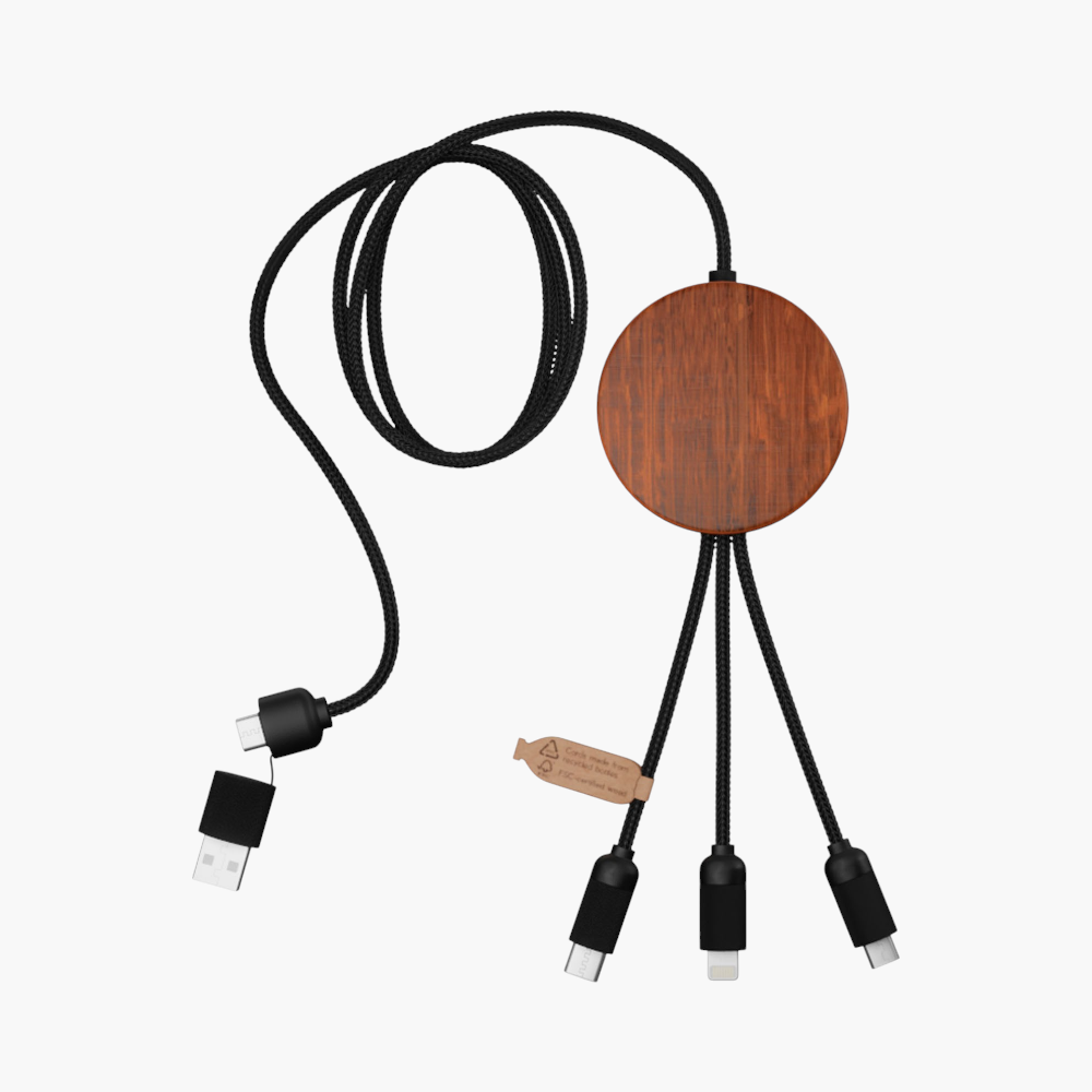 SCX.design C40 rPET & Bamboo Charging Kit | HelloPrint