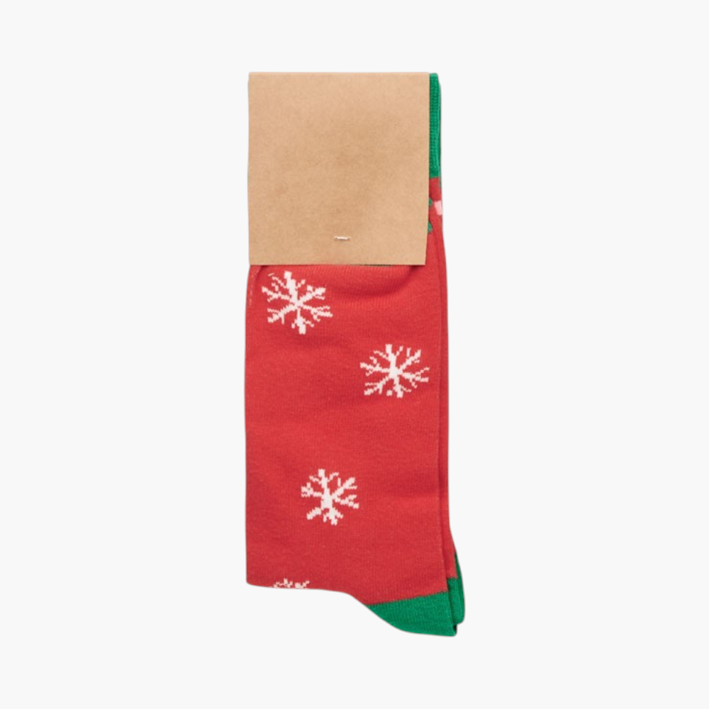 JOYFUL L Pair of Christmas Socks RPET and Recycled Cotton | HelloPrint