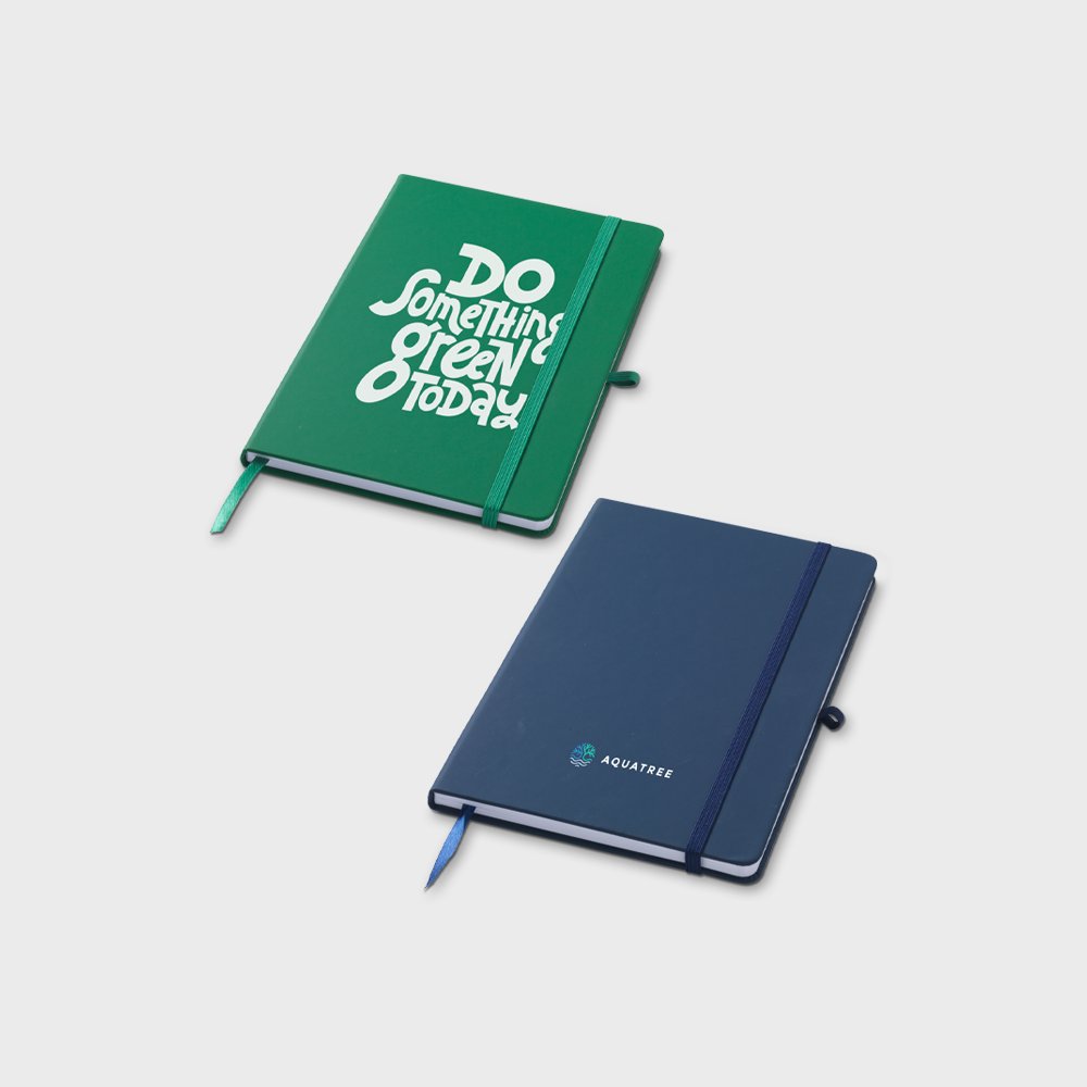 Bloc de notas de papel PU reciclado GRS | HelloPrint