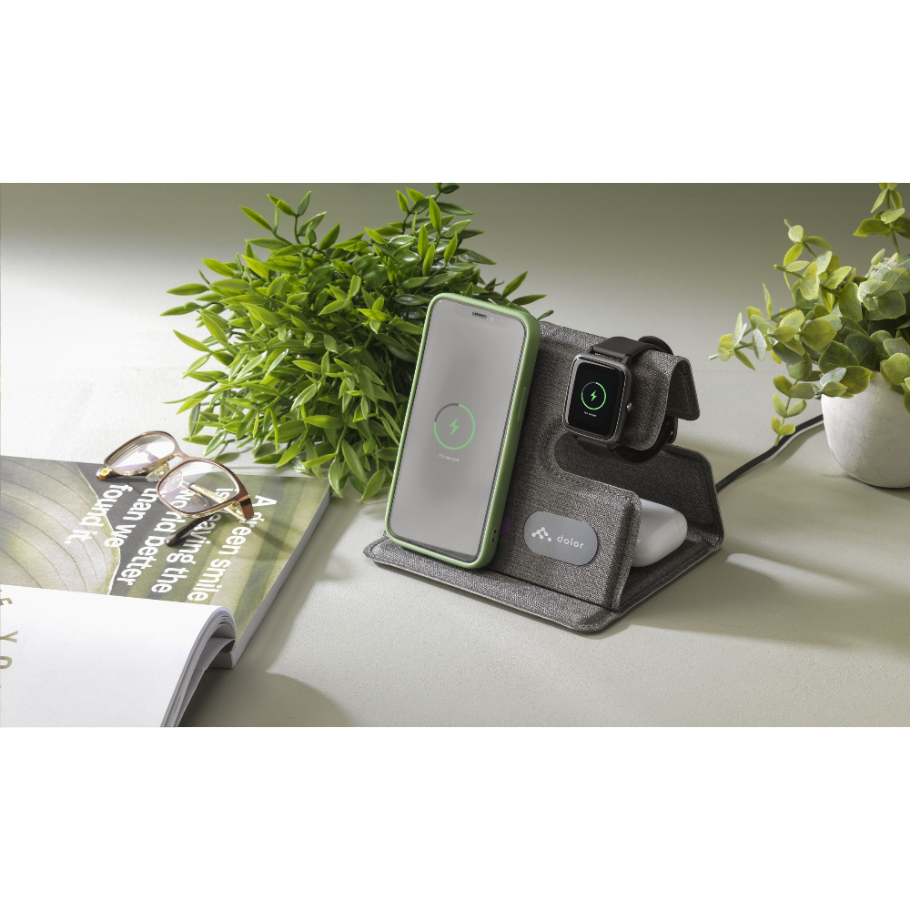 Station de charge sans fil Triplo RCS | HelloPrint