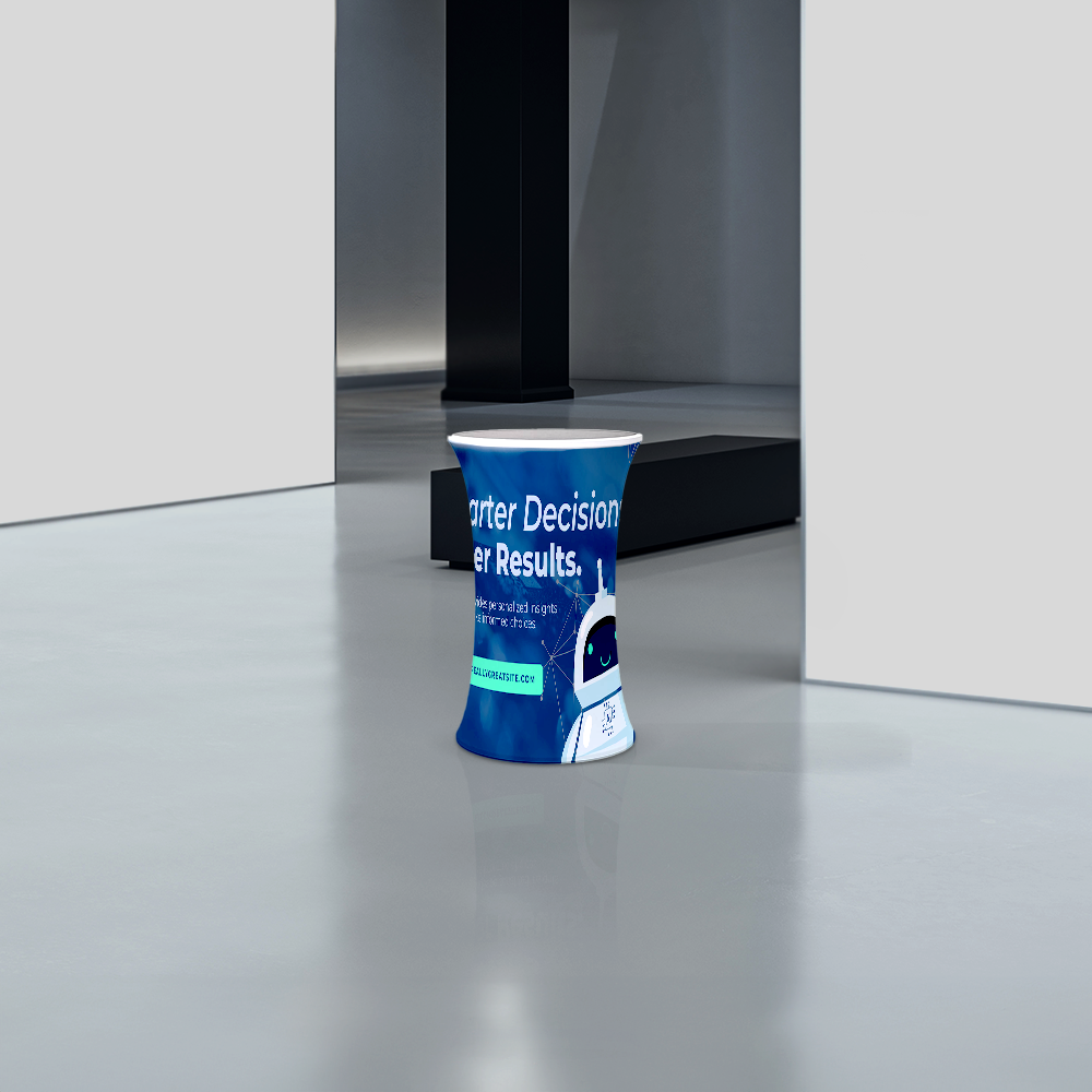 Custom Oval Exhibition Counters | HelloPrint