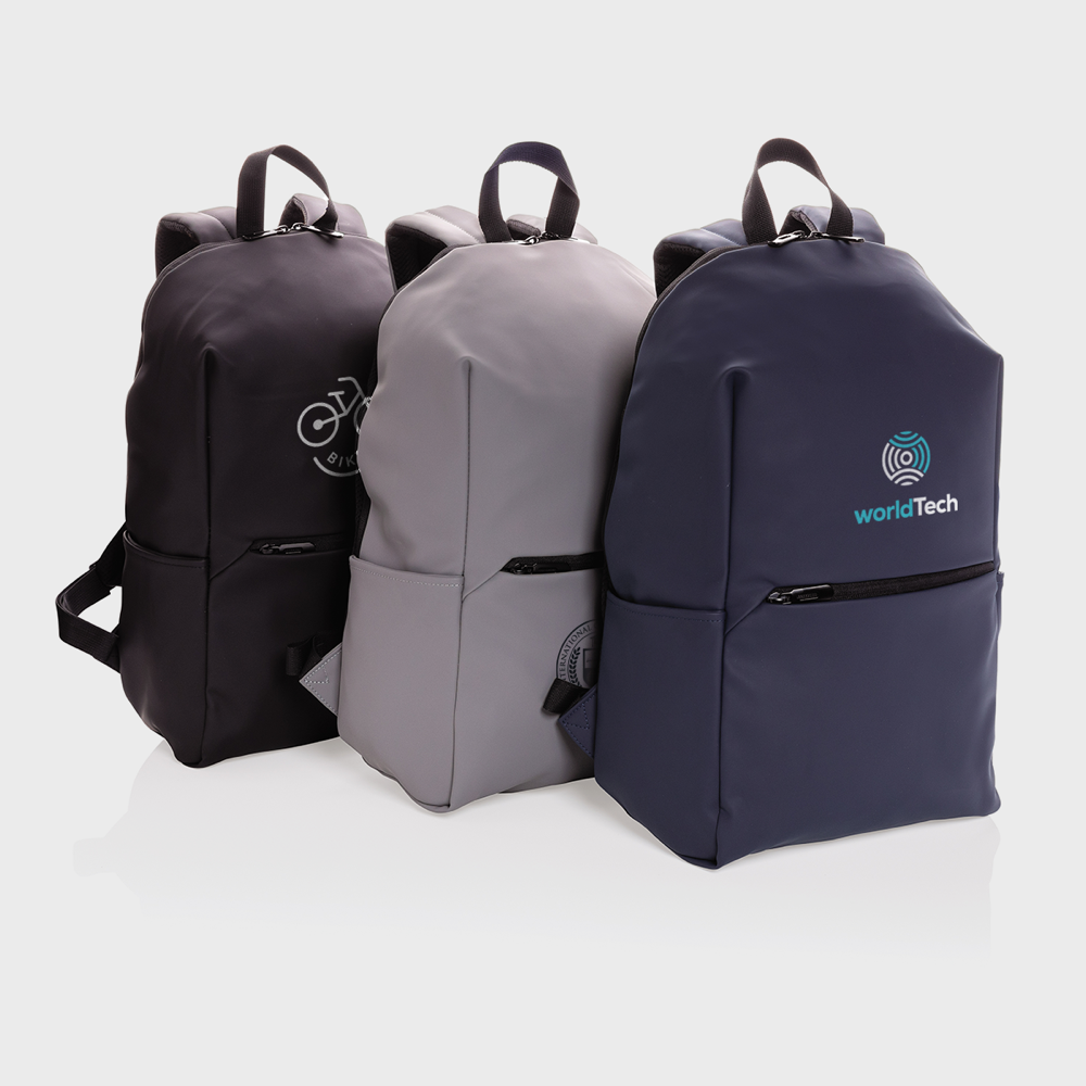 Smooth Pu Laptop Backpack | HelloPrint