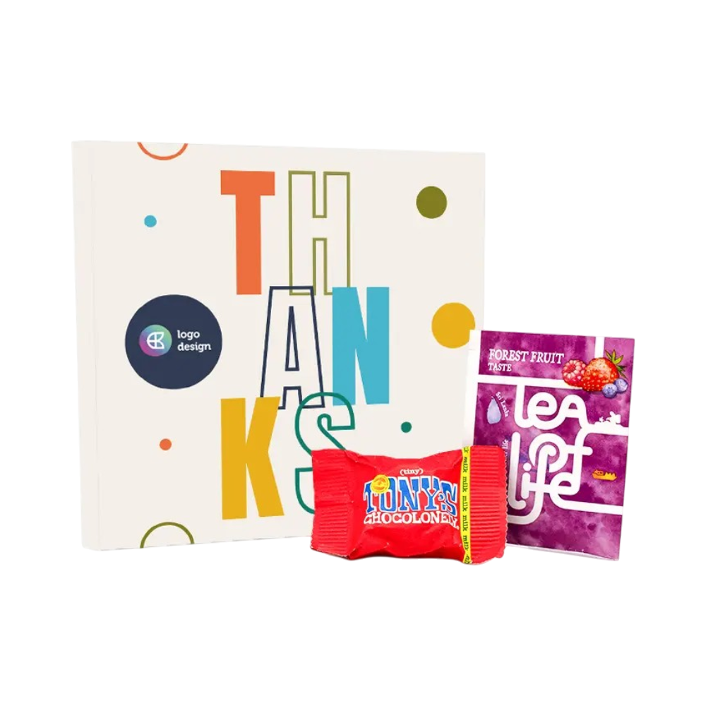 Carte avec Tiny Tony et sachet de thé | HelloPrint