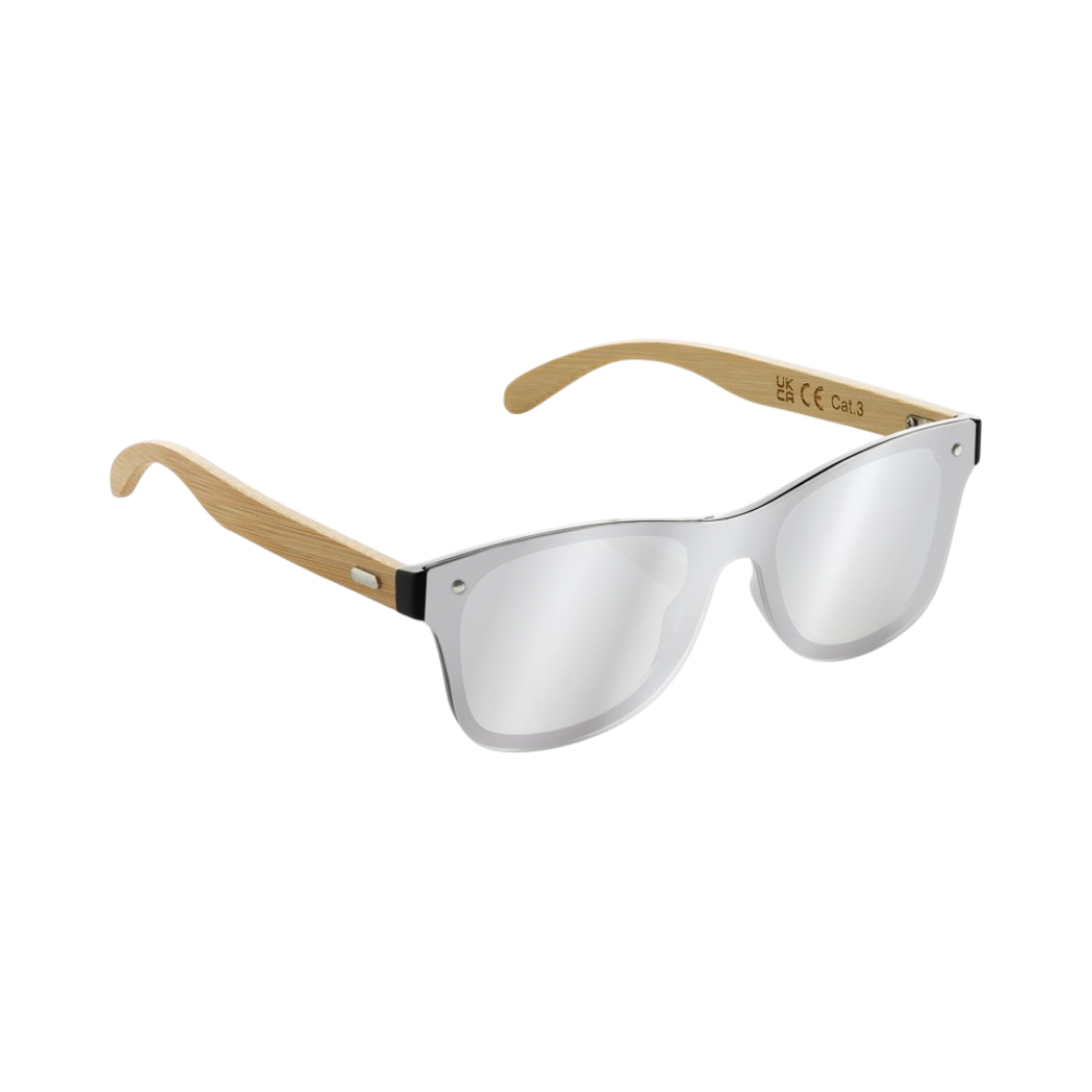 Prism RCS Recycled Plastic Sunglasses with Bamboo Frame | HelloPrint