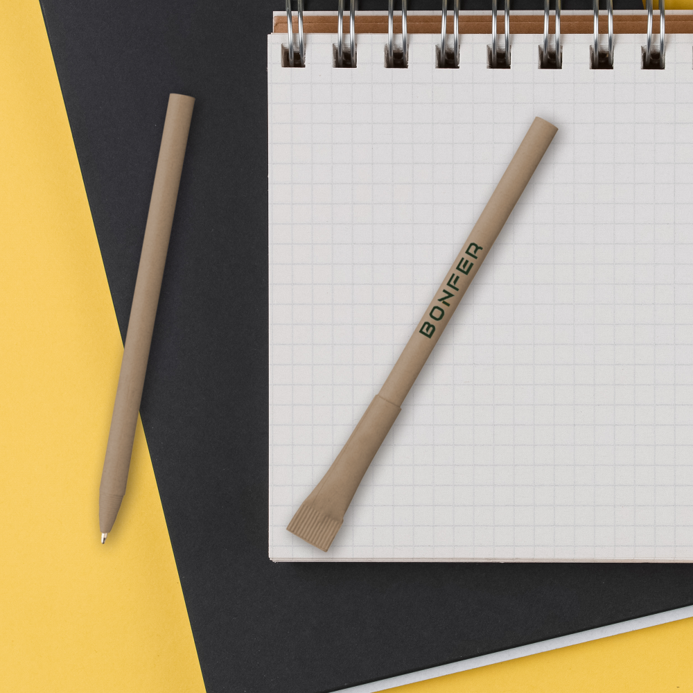 Brown Recycled Paper Pen and HelloPrint