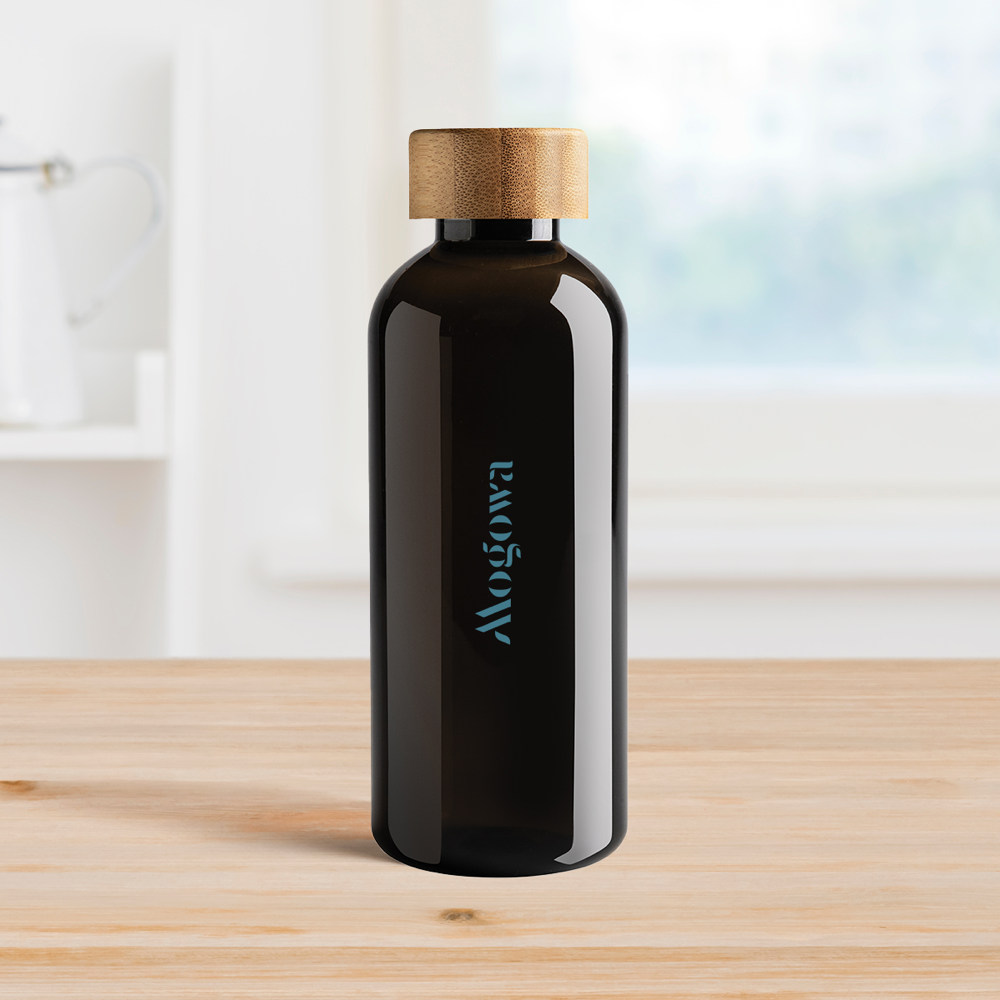 RCS RPET Bottle with Bamboo Lid and HelloPrint