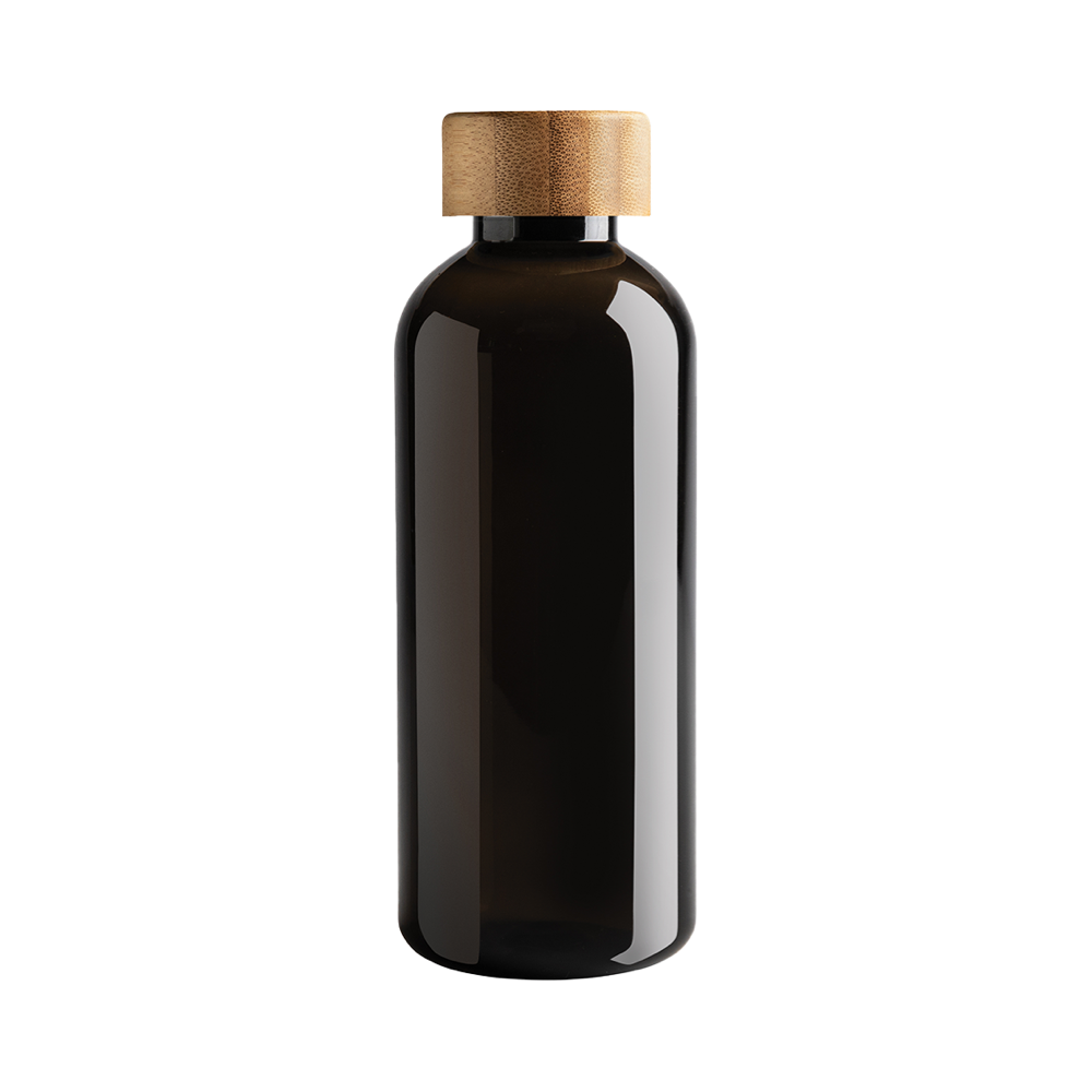 RCS RPET Bottle with Bamboo Lid and HelloPrint