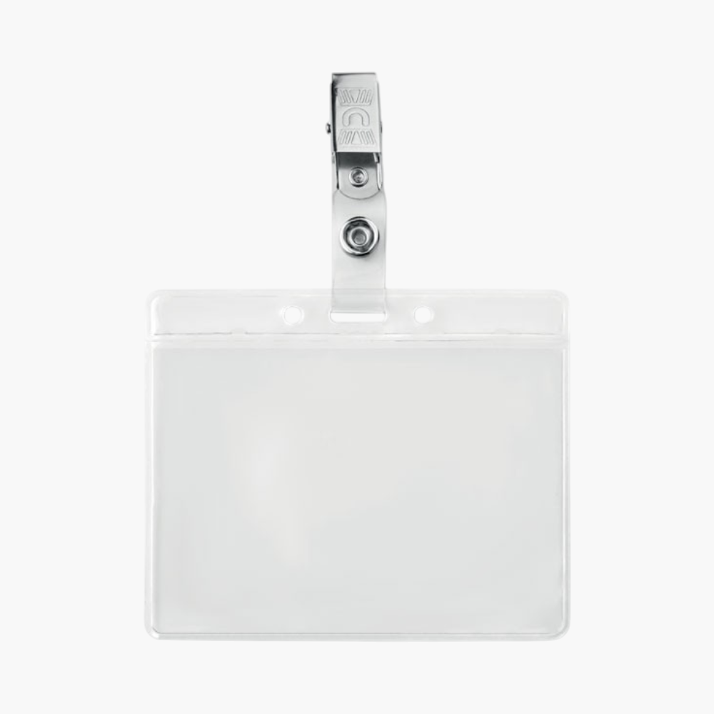 Porte-badge avec clip en PVC | HelloPrint