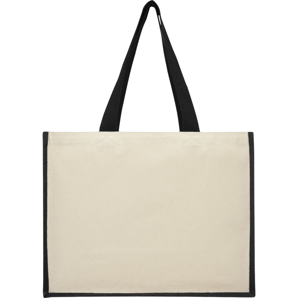 Varai 320 g/m² Canvas and Jute Shopping Tote Bag | HelloPrint