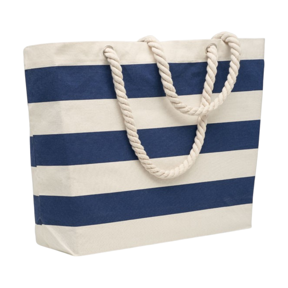 Stripe Cotton Beach Bag | HelloPrint