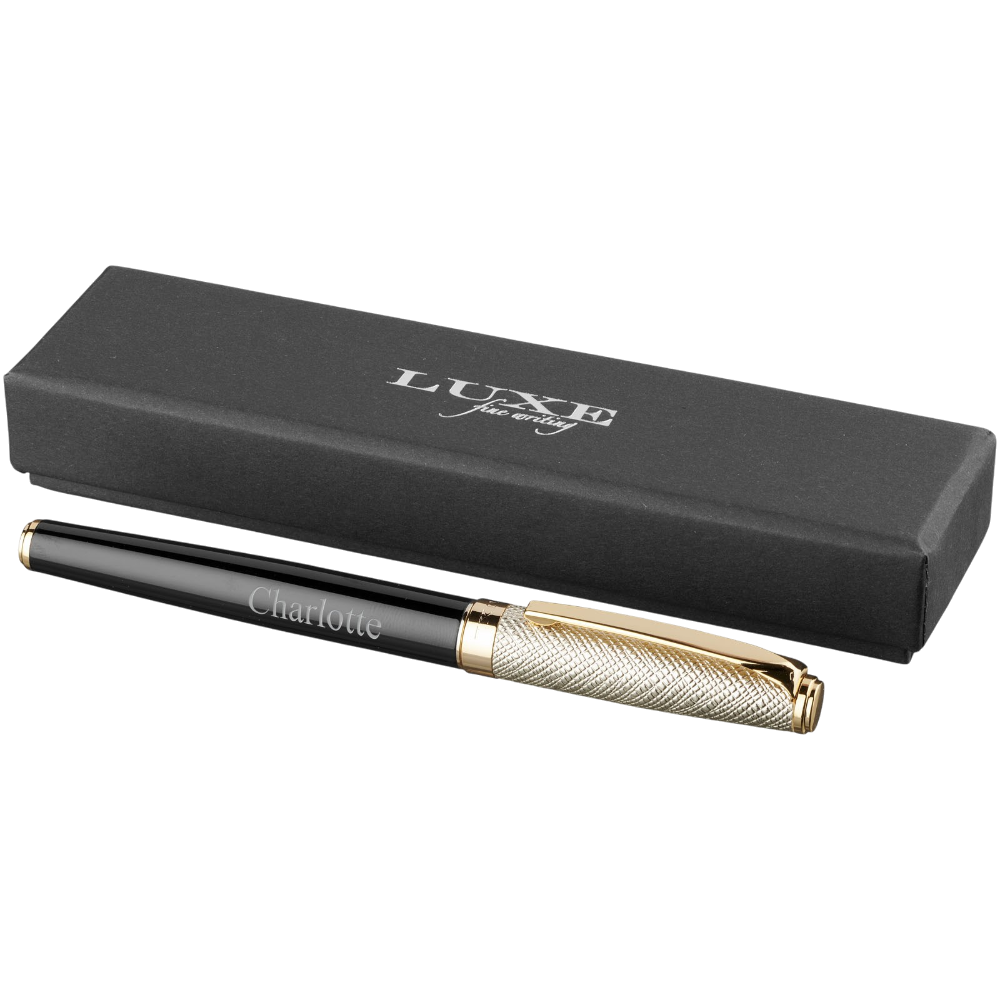 Stylo roller doré | HelloPrint