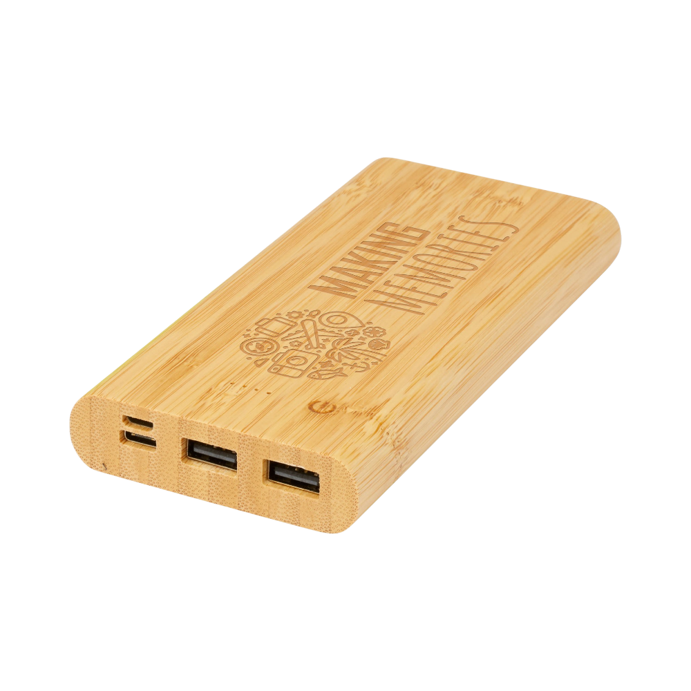 Power Bank in Bambù Tulda 10000mAh | HelloPrint