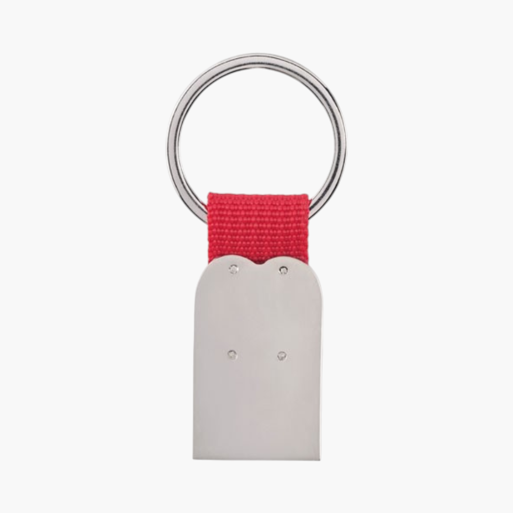 BONHEUR Heart Metal Key Ring | HelloPrint