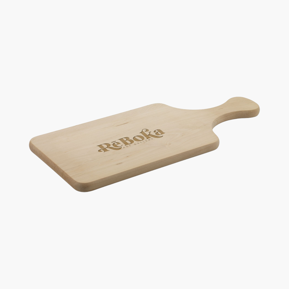 Tagliere in Legno di Ontano con Manico | HelloPrint