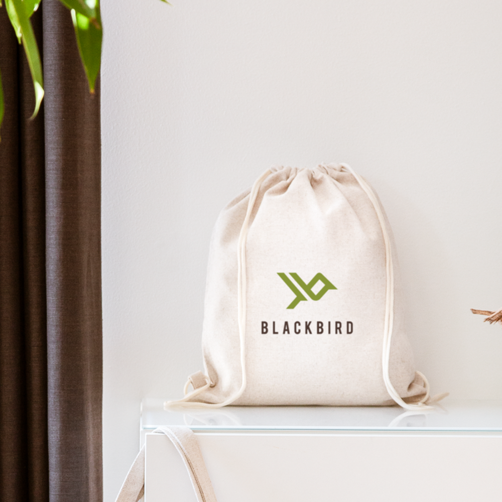 Borsa con coulisse in canapa | HelloPrint