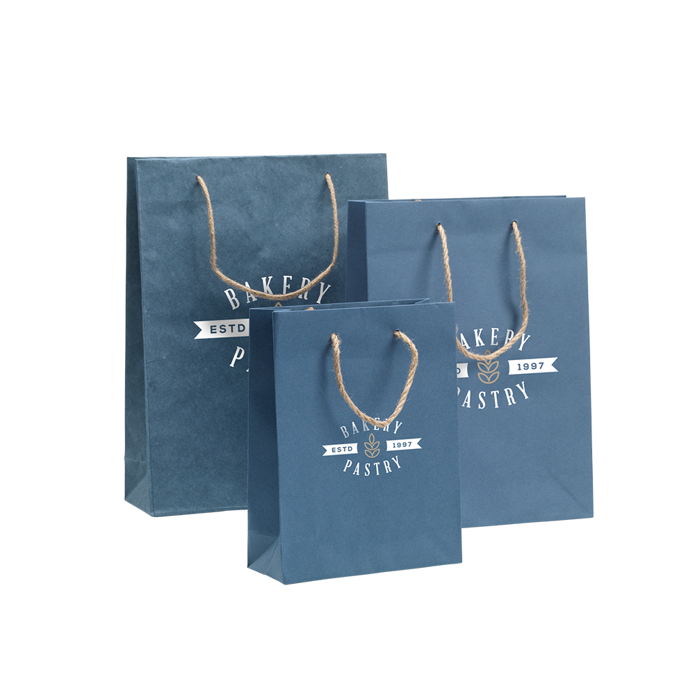Leaf It Recycled Paper and Denim Gift Bag | HelloPrint
