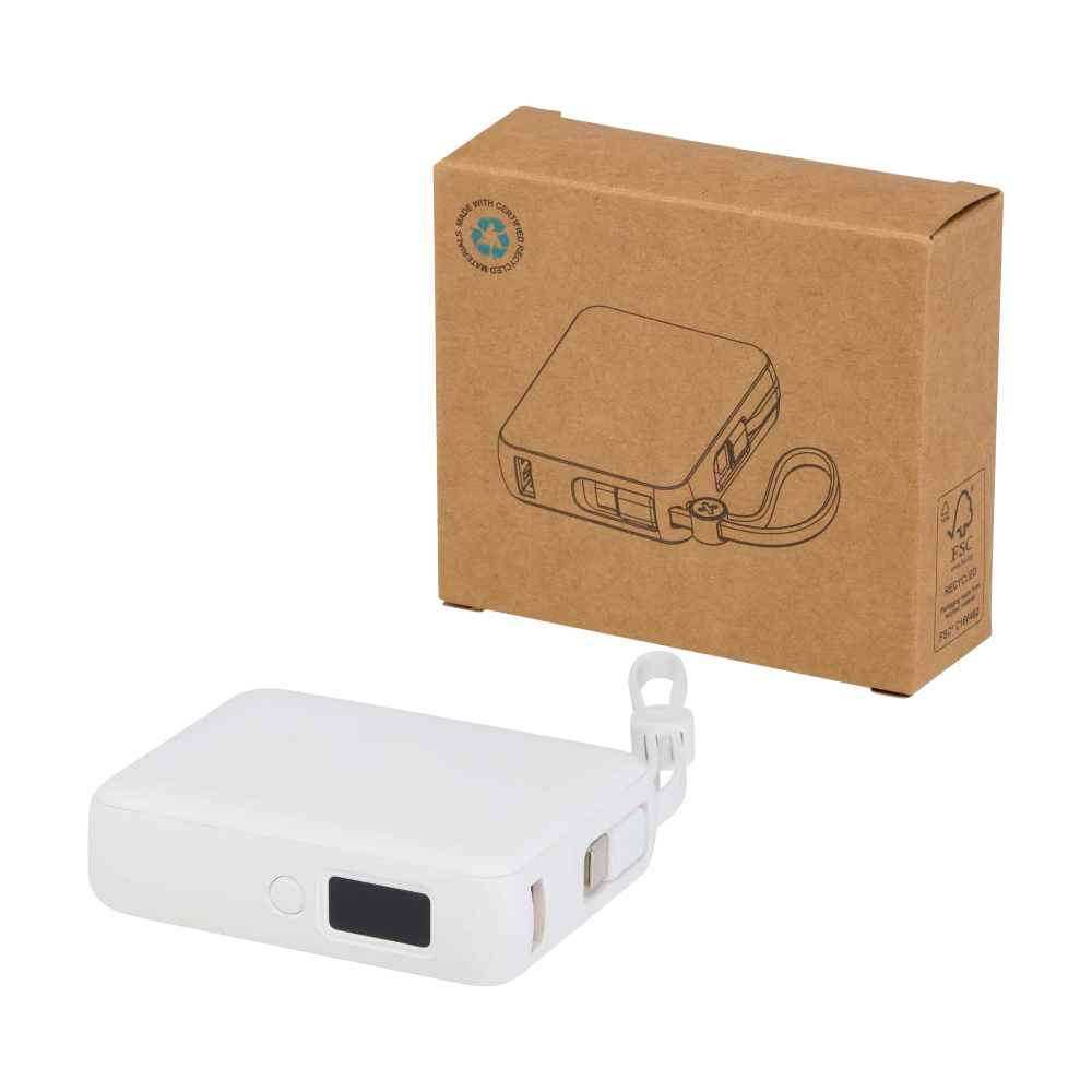 Acrux Power Bank 10000 mAh Plastica Riciclata | HelloPrint