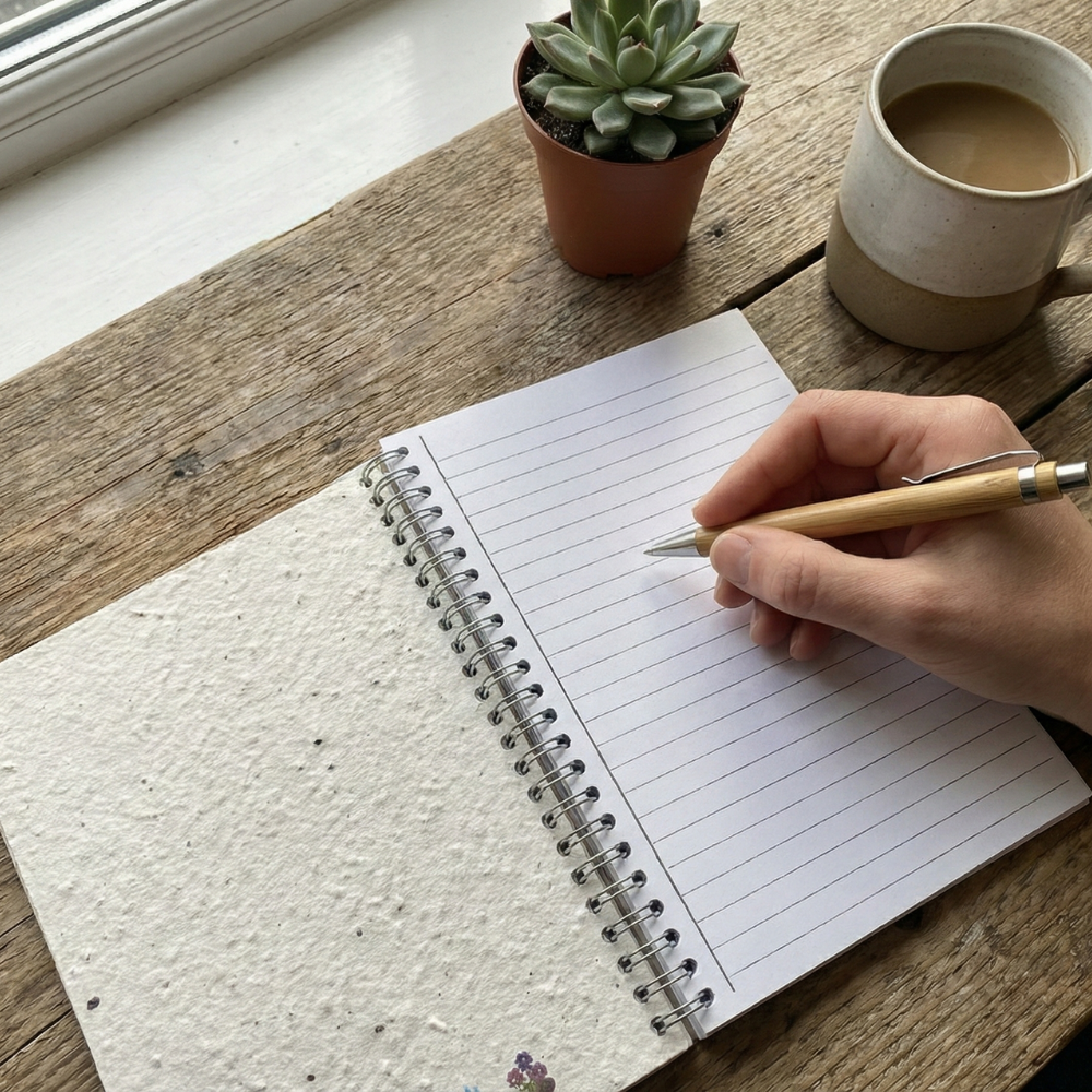 Seed Paper A5 Notebook | HelloPrint
