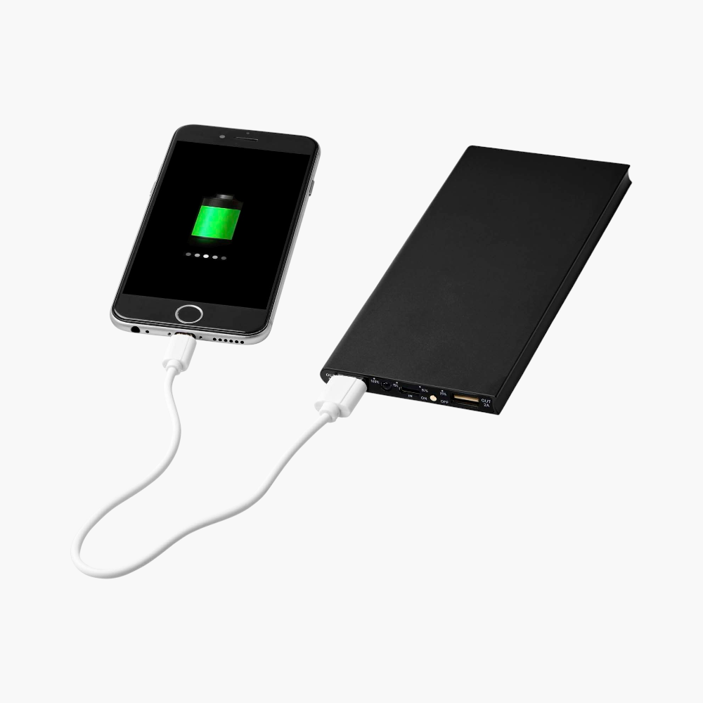 Power bank en aluminium 8000 mAh | HelloPrint