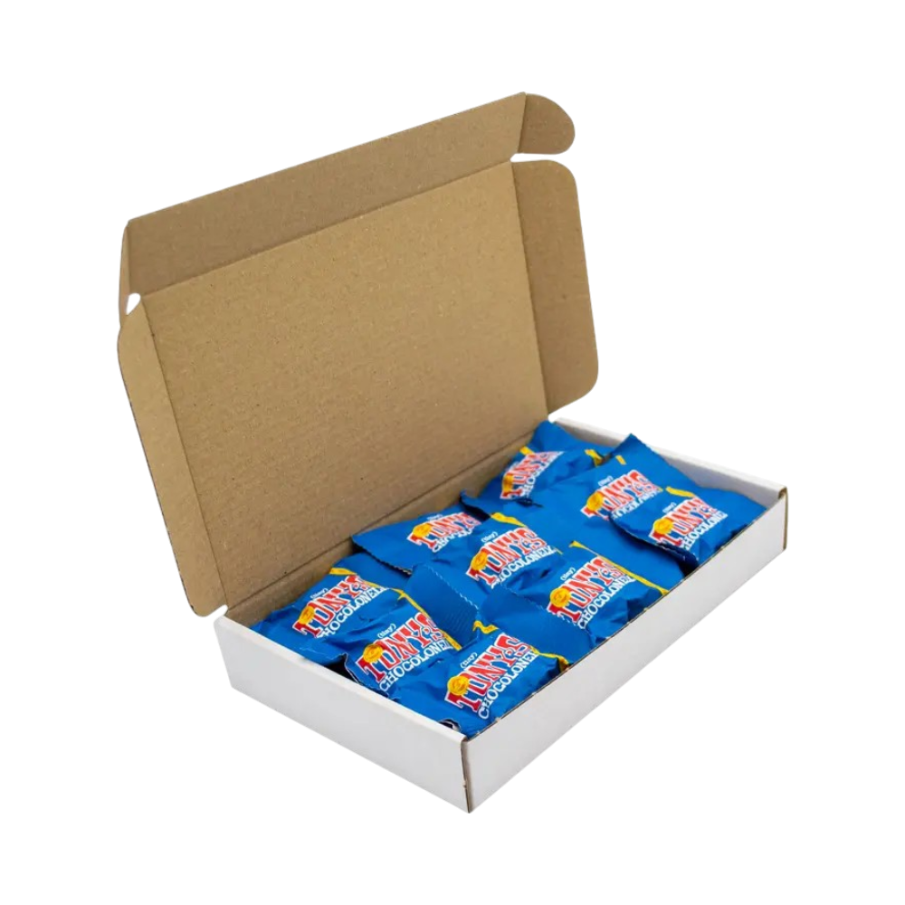 Caja con chocolates Tiny Tony's de comercio justo | HelloPrint