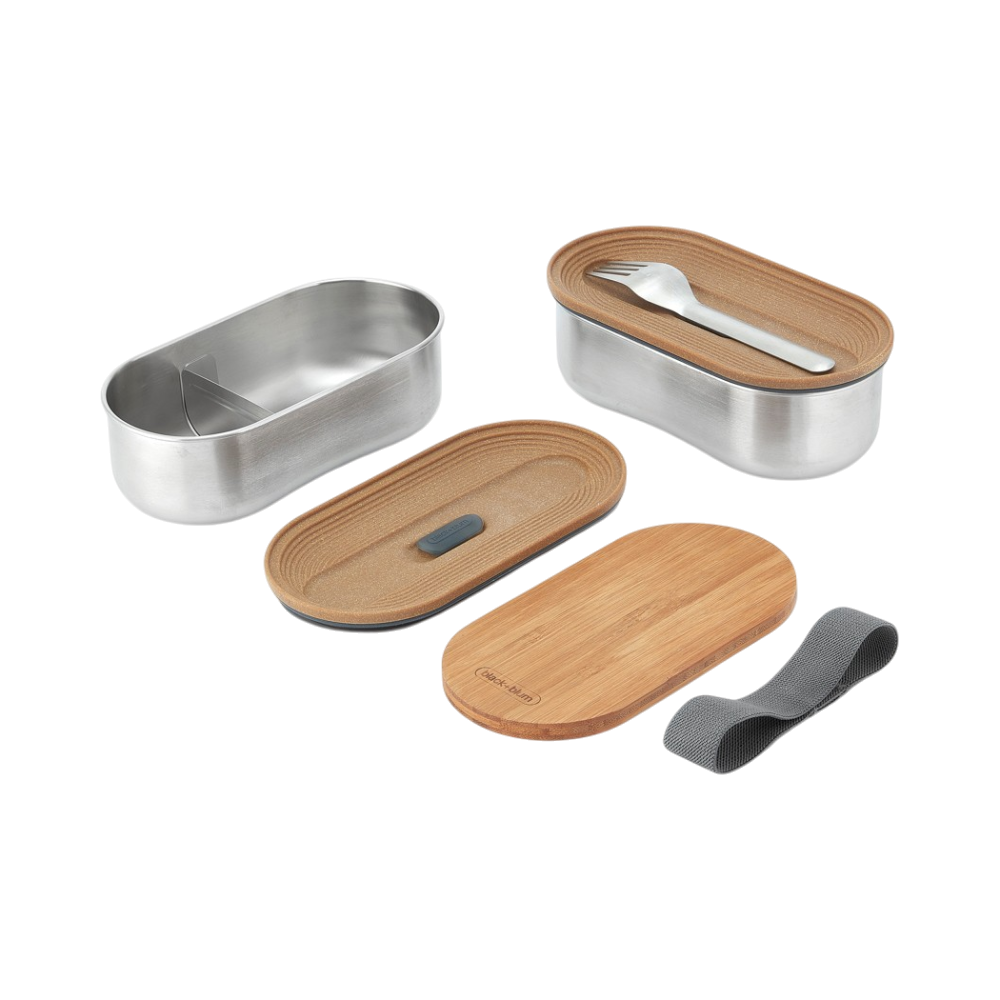 Doppio Bento Box in Acciaio Inox Black+Blum | HelloPrint