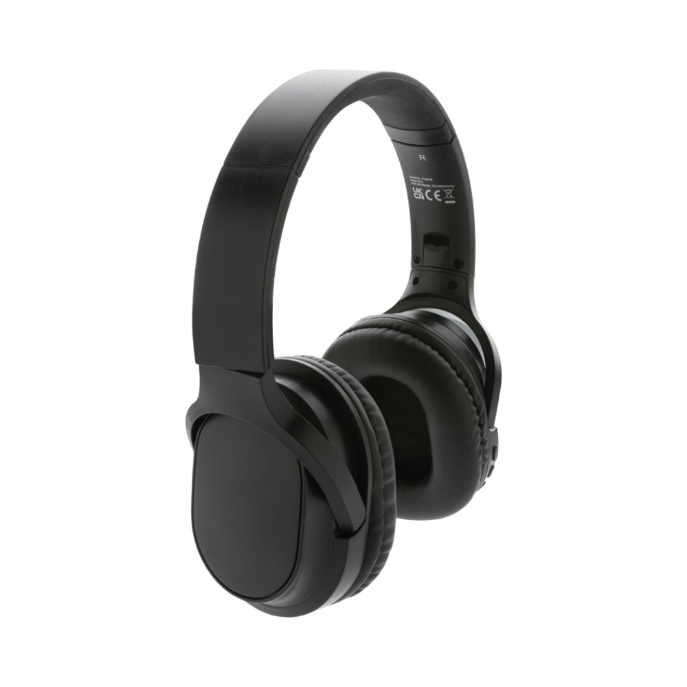 Auriculares inalámbricos plegables de plástico reciclado RCS | HelloPrint