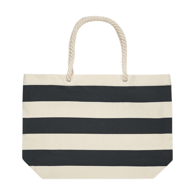 Stripe Cotton Beach Bag | HelloPrint