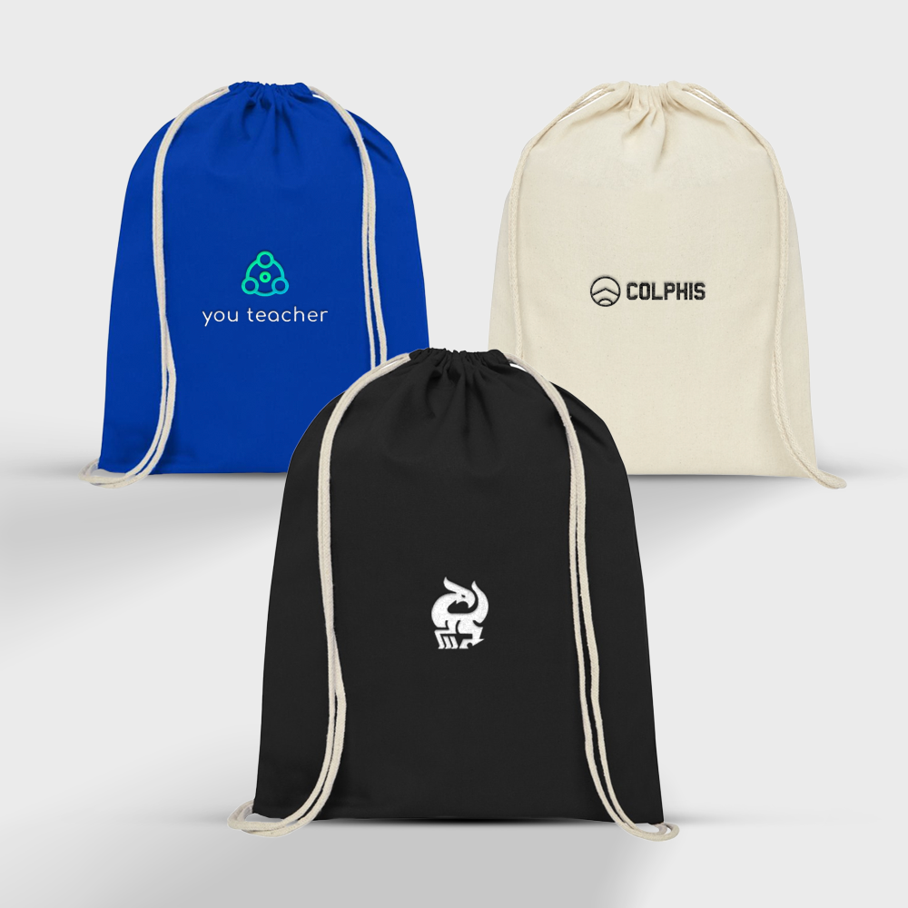 Oregon Cotton Drawstring Bag 140 g/m² | HelloPrint