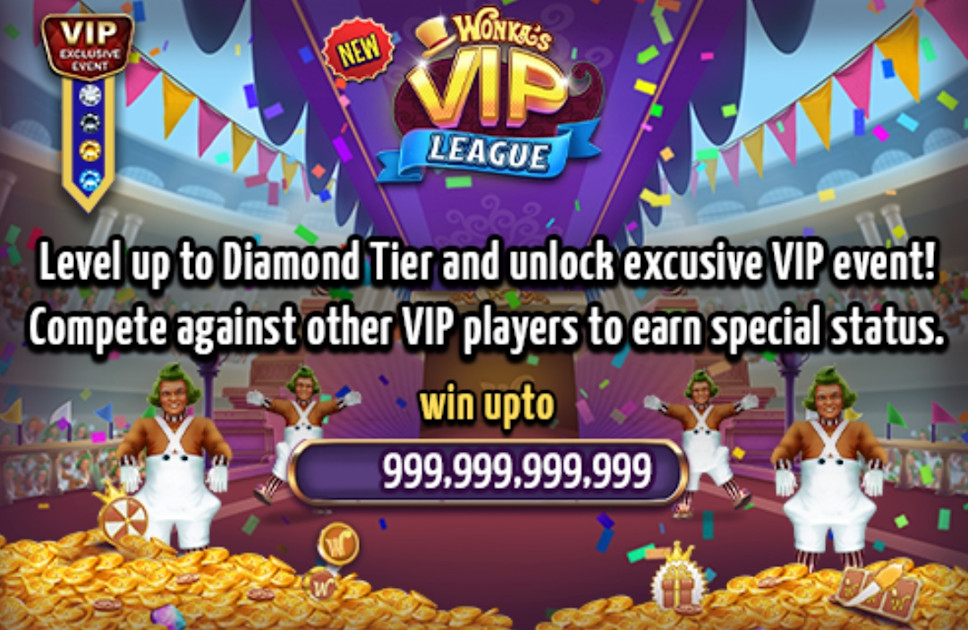 VIP League: New VIP Exclusive feature | Willy Wonka Slots