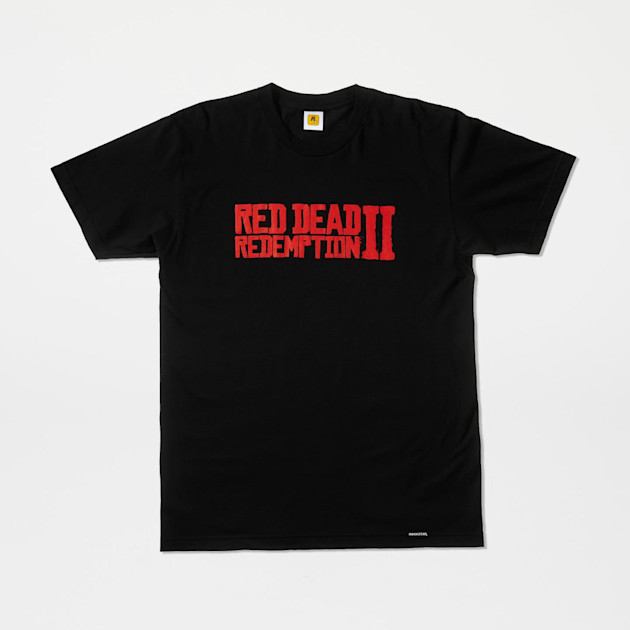 Red on Black Red Dead Redemption 2 Logo Tee (In Dynamite Canister ...