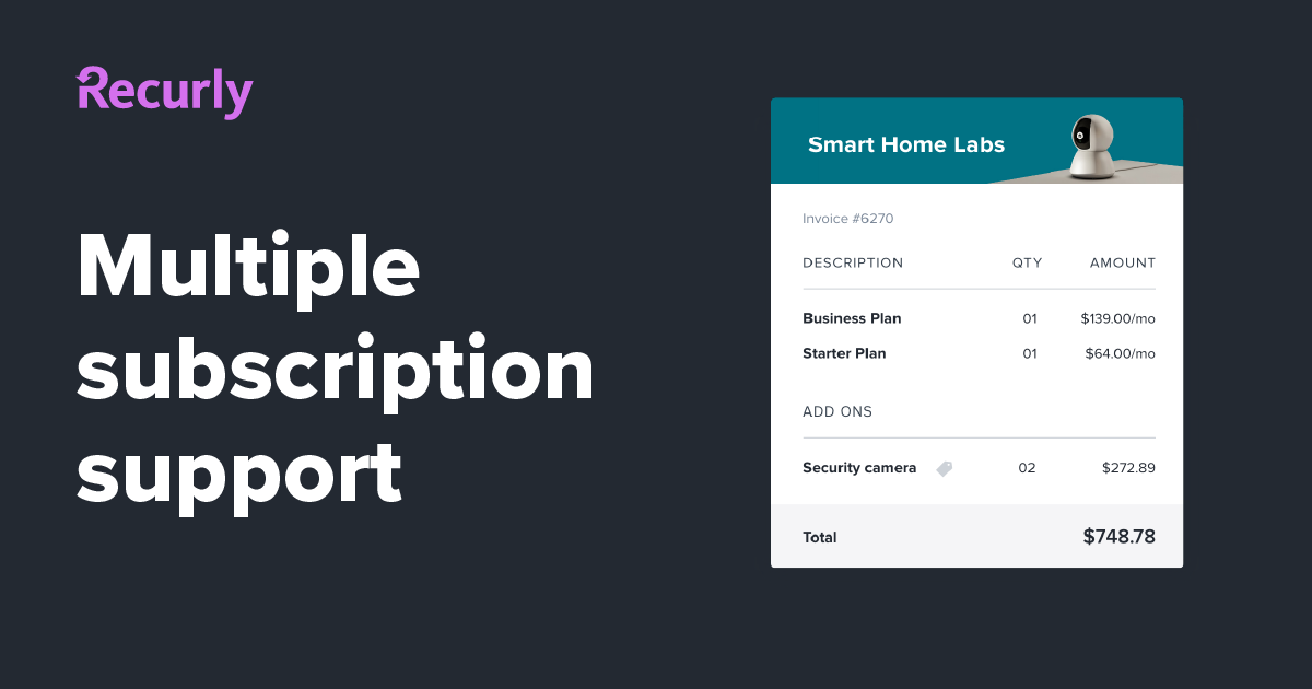 Multi-subscription Support | Recurly