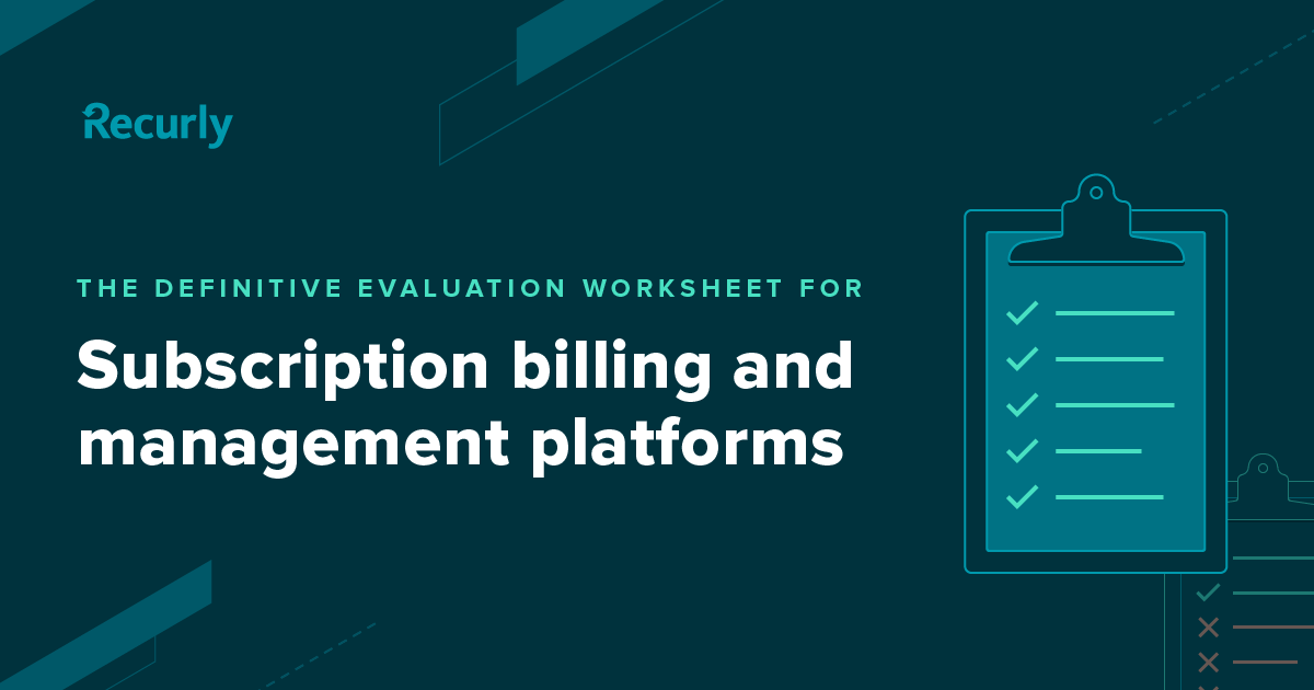The definitive subscription evaluation worksheet | Recurly
