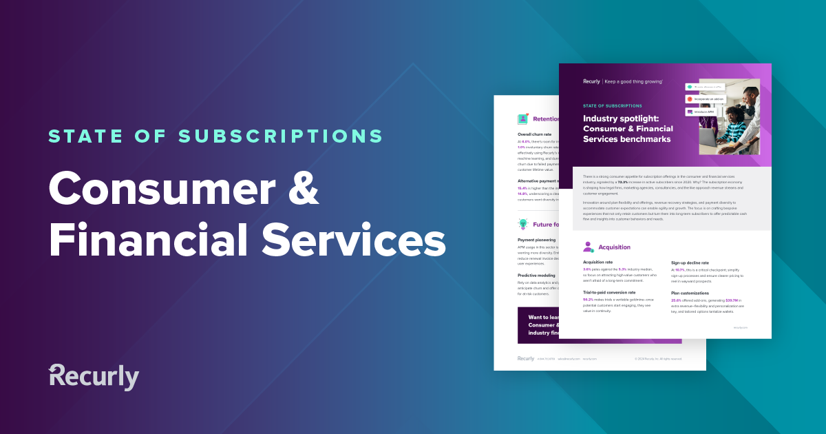 2024 Consumer & Financial Services Subscription KPIs | Recurly