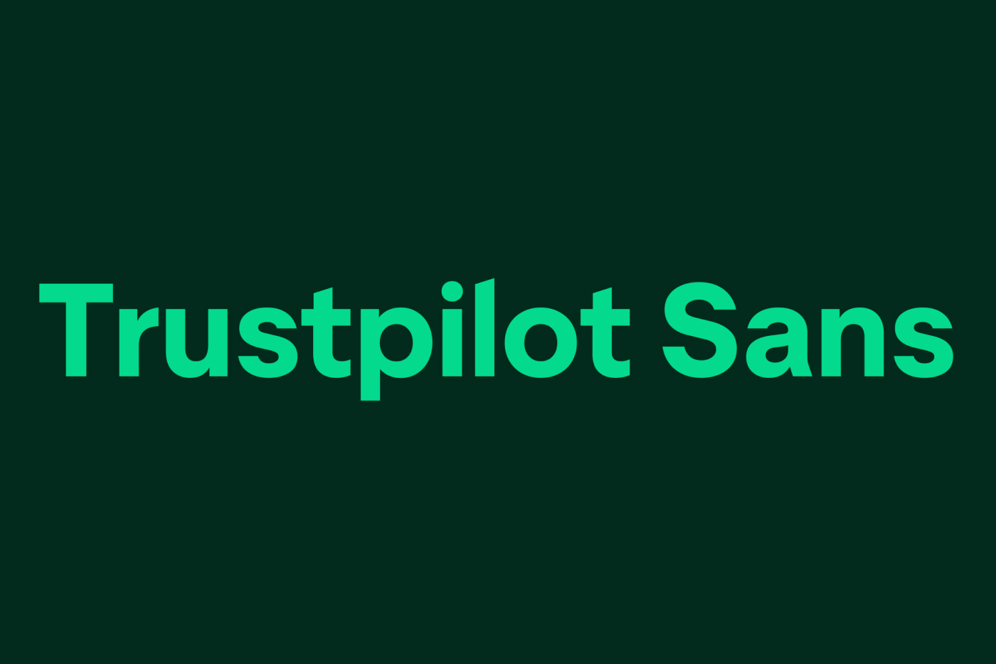Introducing Trustpilot Sans, Our New and Exclusive Typeface