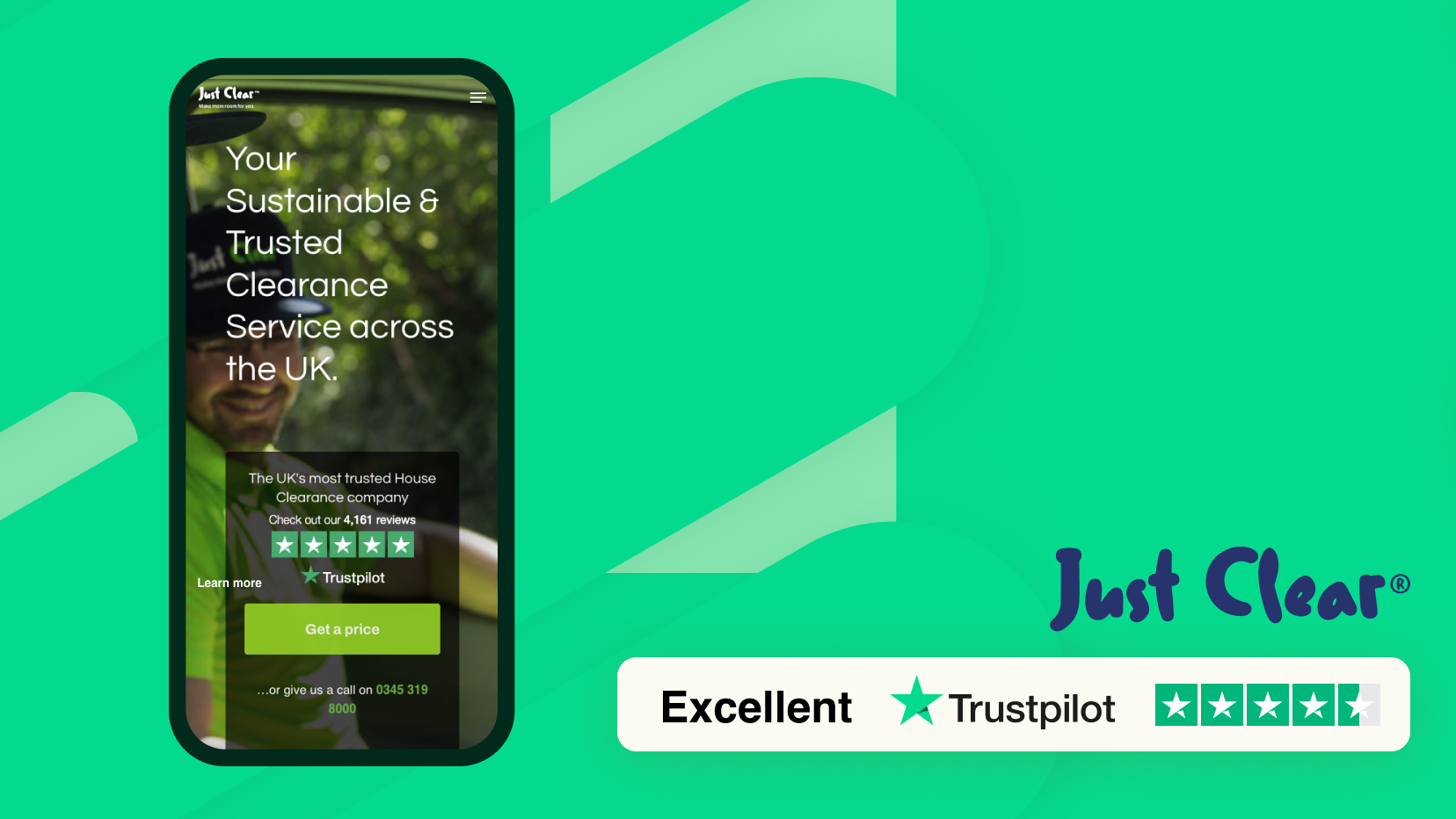Just Clear sees a 15% increase in conversions with Trustpilot reviews