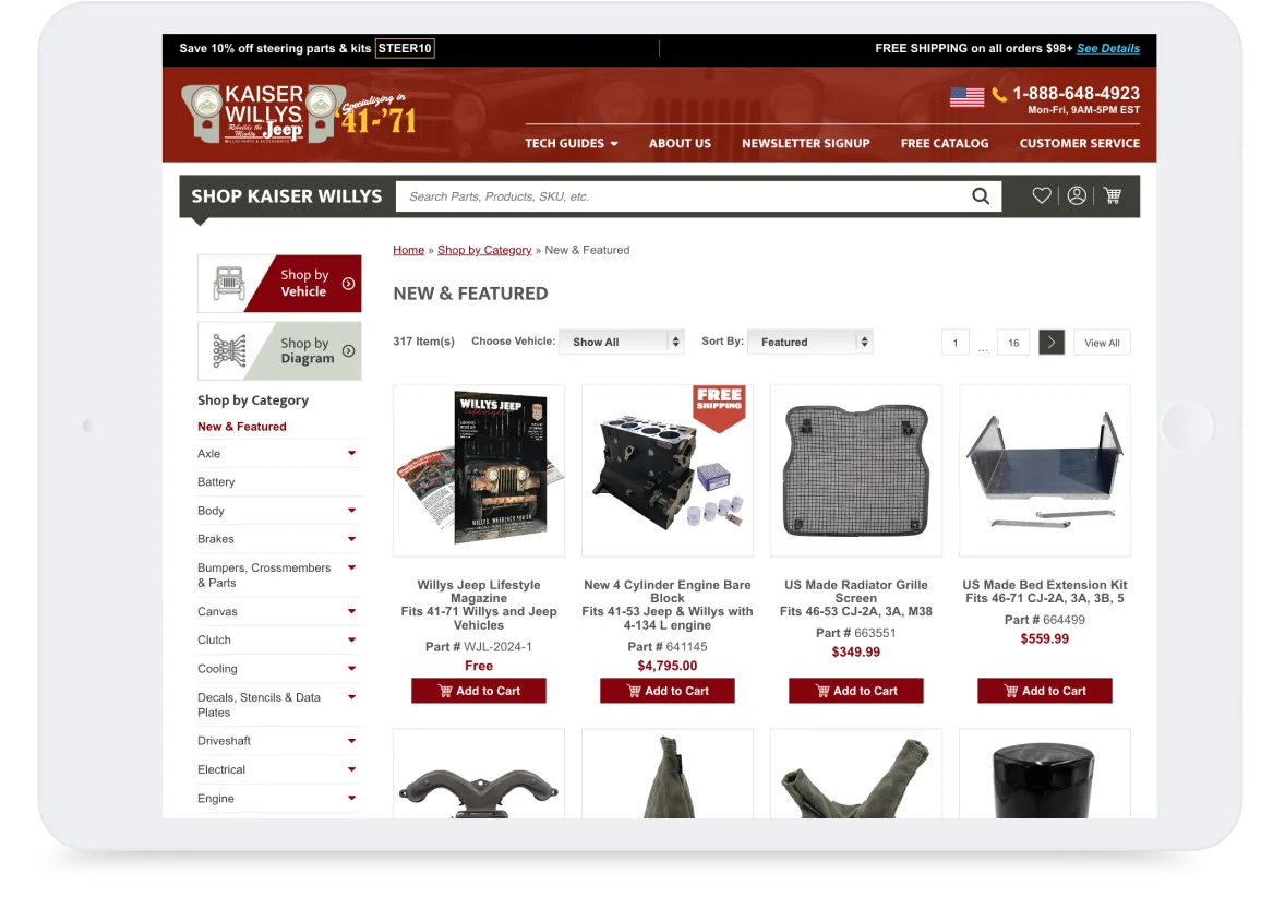 Kaiser Willys Case Study | BigCommerce